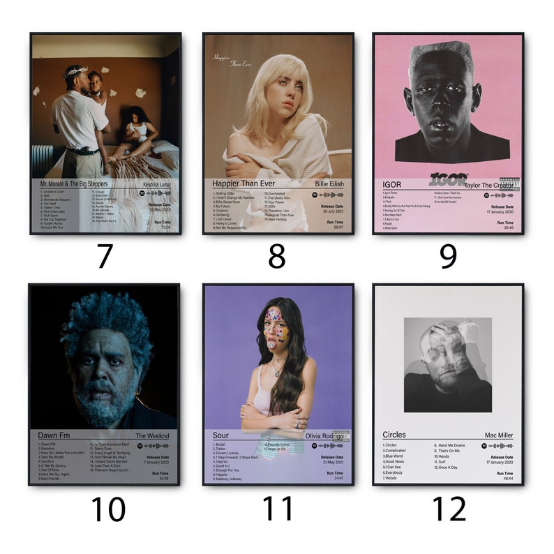 Album Cover Poster Digital Download Music Gifts Choose - Etsy