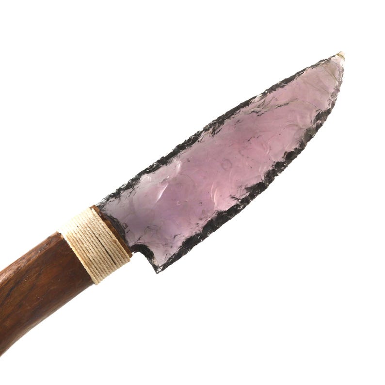10" New Rare Handle Purple Obsidian Crystal Glass Knife Daggers Gifted ...