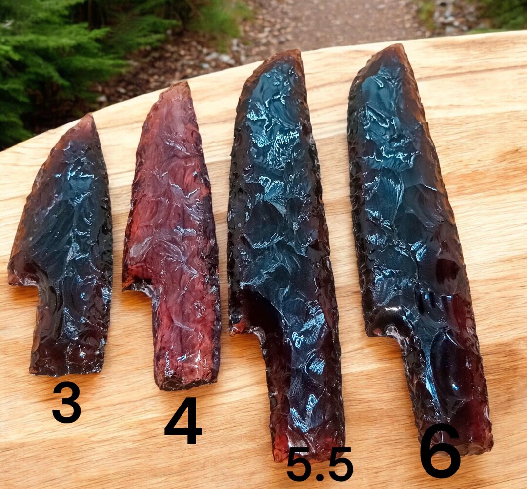 New Rare Purple Obsidian Glass Knife Crystal Daggers Gifted Obsidian ...