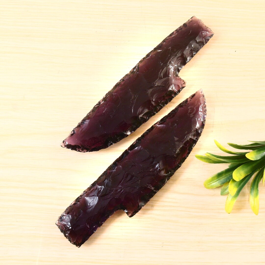 New Rare Purple Obsidian Crystal Glass Knife Crystal Daggers Gifted ...