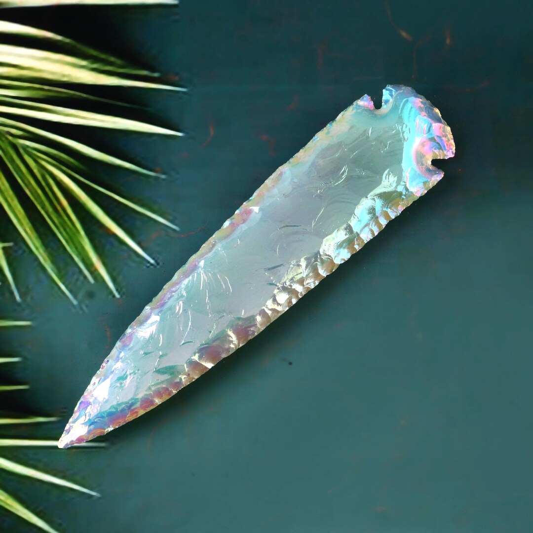 Angle Aura Arrowhead, Hand Crafted Spear Head, Made Arrowhead, Gift ...