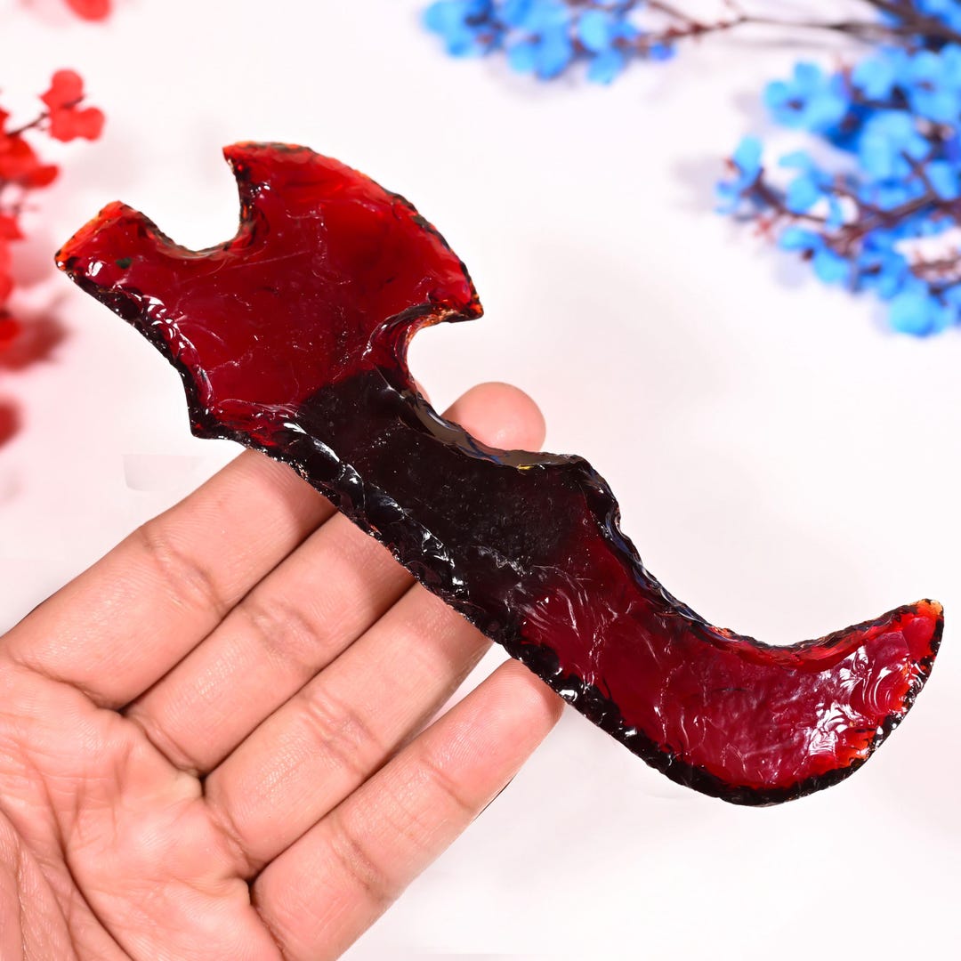 Beautiful Rare Red Glass Sharp Axe Heads Stone Axe Glass Axe Hand ...