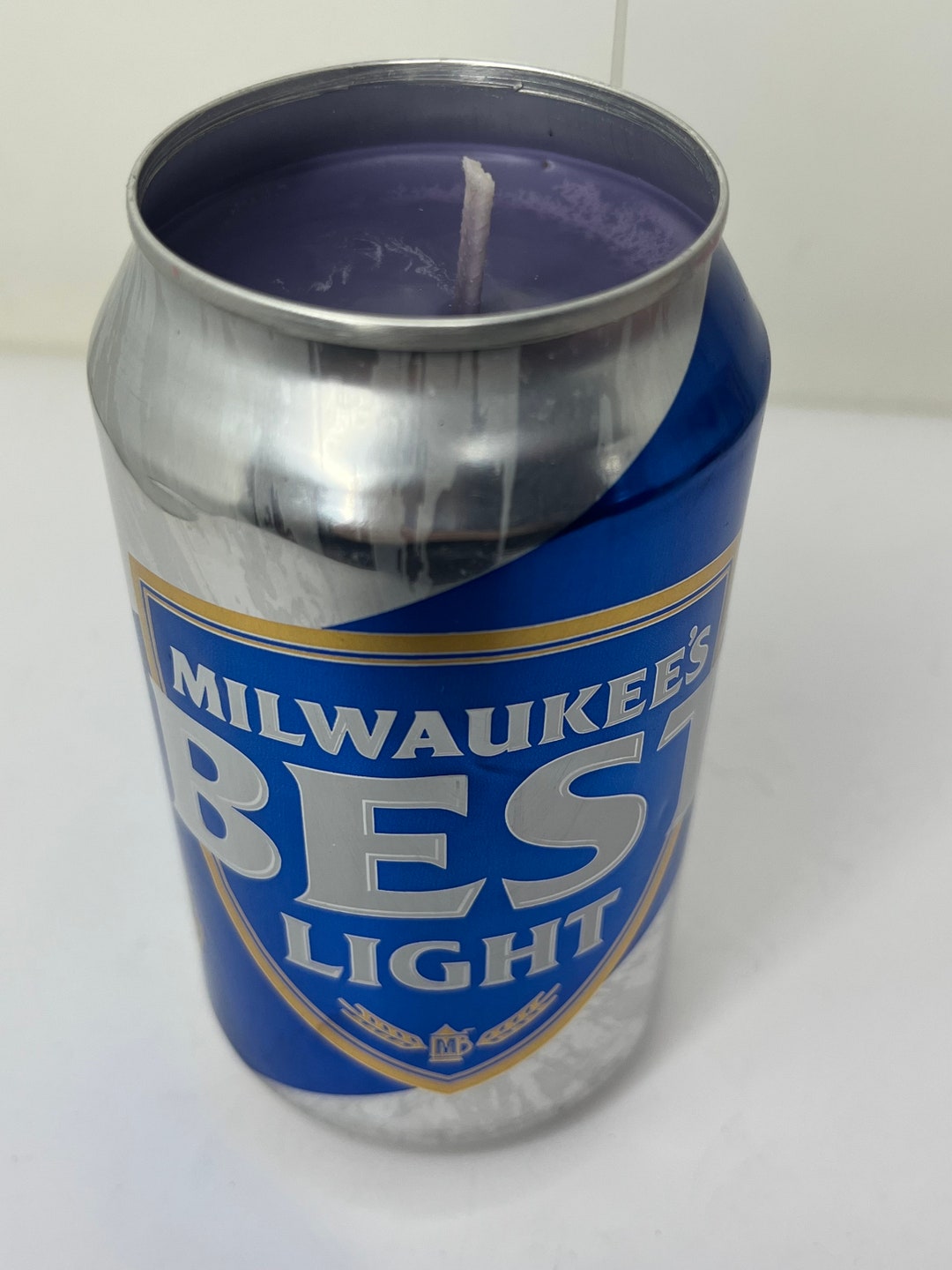 Recycled Beer Can Soy Wax Candles Fun Gifts Home Decor Milwaukee's Best ...