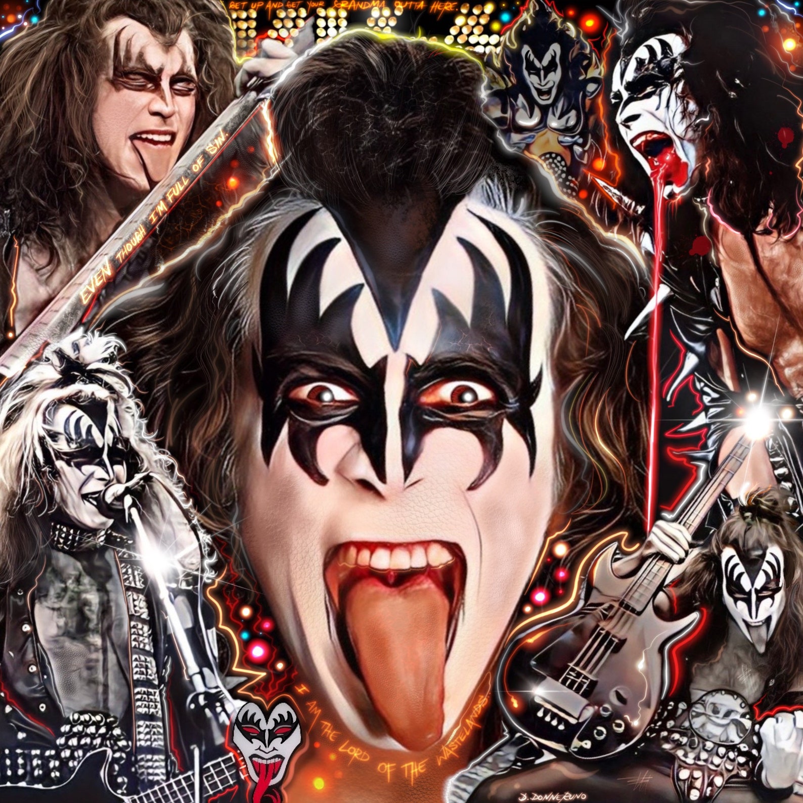 KISS PORTRAITS. Set of 4 Bundle - Etsy