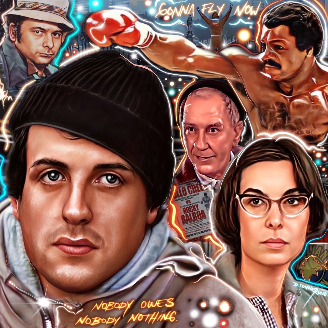 ROCKY 1 Portrait. “gonna Fly Now” - Etsy