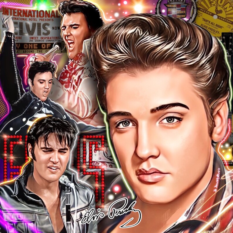 ELVIS PORTRAIT - Etsy