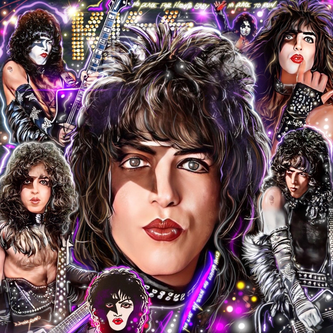 KISS PORTRAITS. Set of 4 Bundle - Etsy