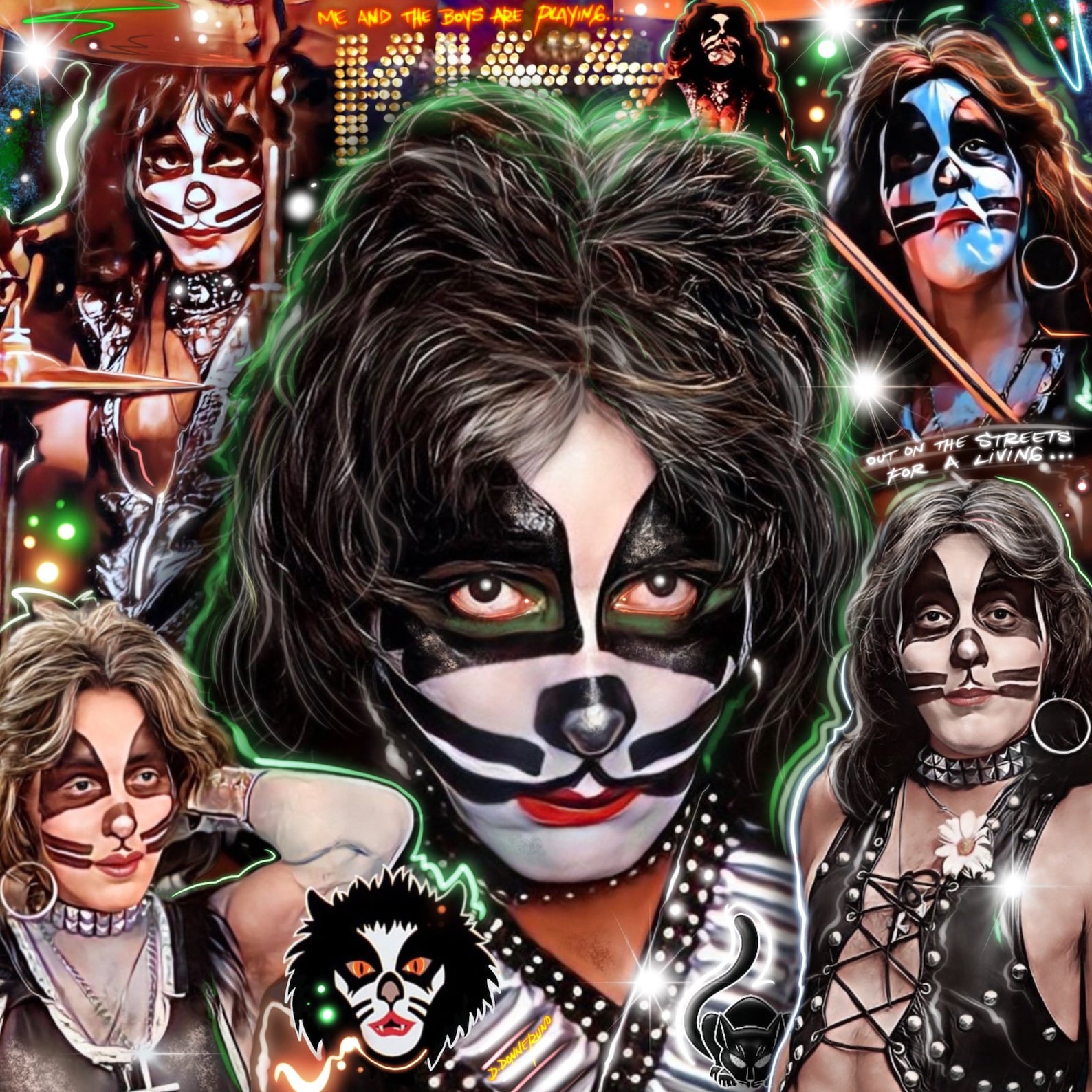 KISS PORTRAITS. Set of 4 Bundle - Etsy
