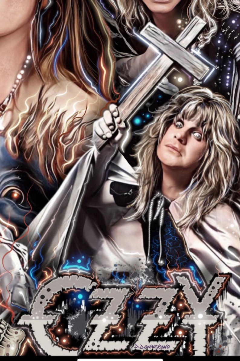 OZZY OZBOURNE Portrait - Etsy