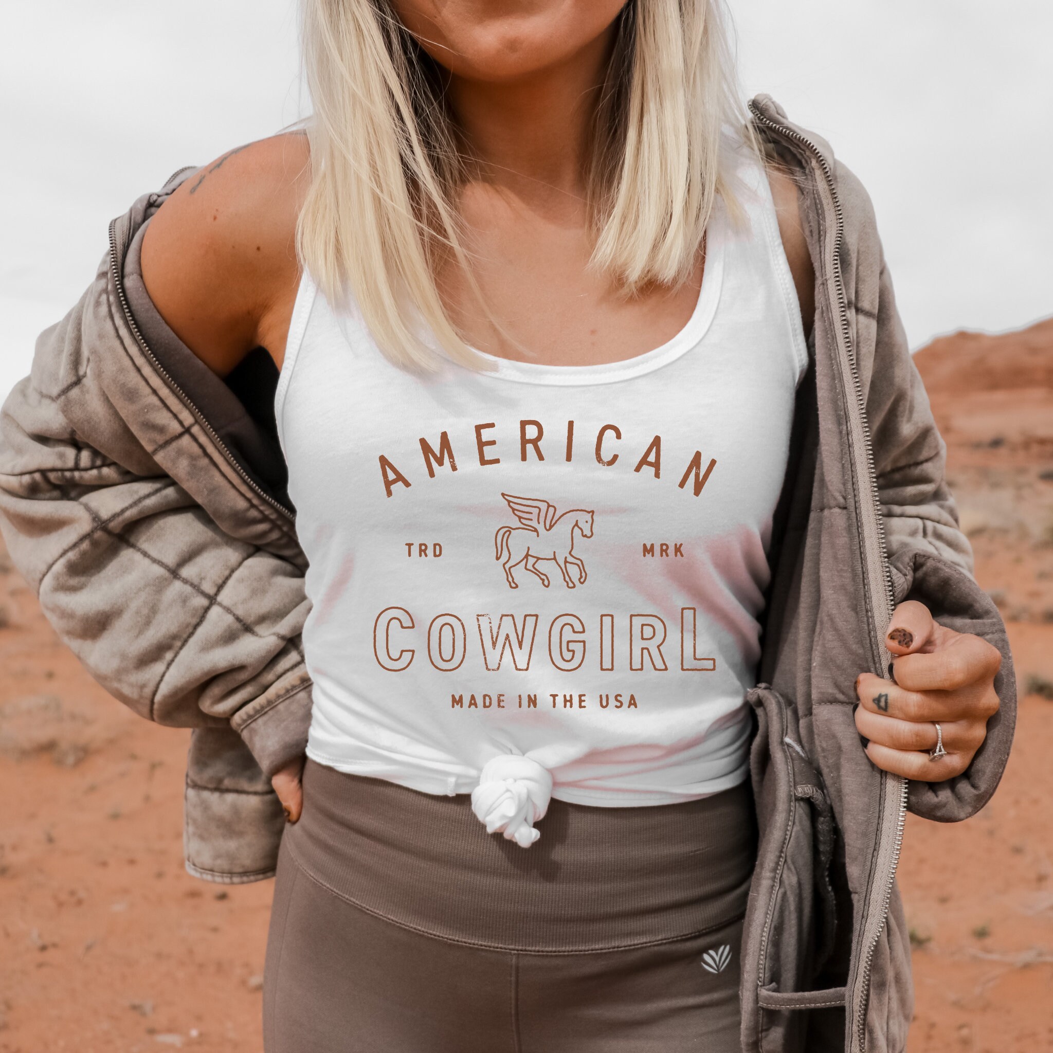 American Cowgirl Tank, Western Tank, Cowgirl Tank Top, Cowgirl Shirt ...
