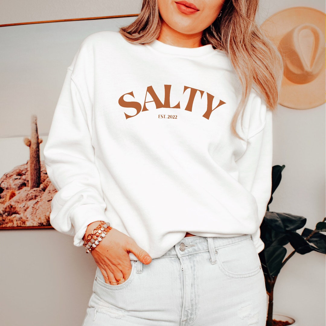Salty Sweatshirt, Beach Sweatshirt, Salty Shirt, Aesthetic Clothes ...