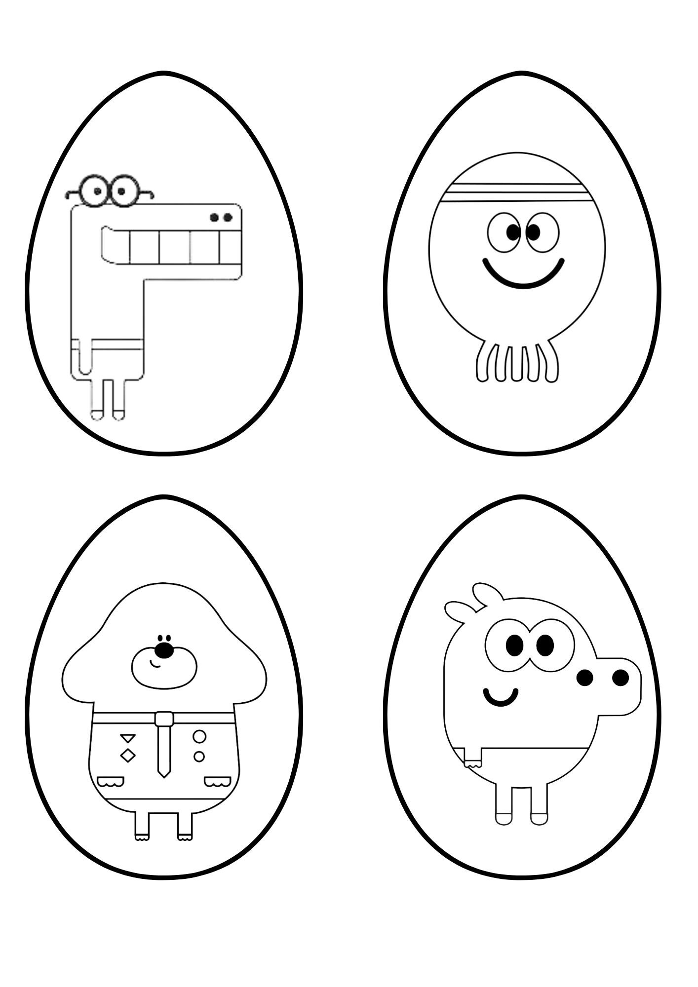 Easter Duggee Colouring Sheets. Personalisation Available - Etsy