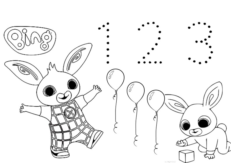 Bing Colouring Sheet Instant Download - Etsy
