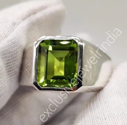 Natural Peridot Men's Ring Solid 925 Sterling Silver - Etsy