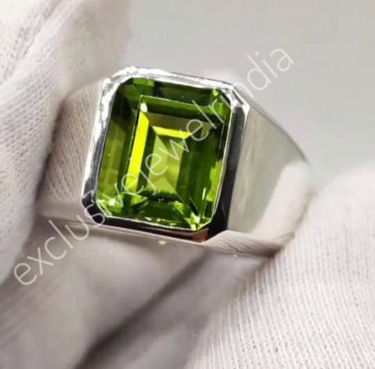Natural Peridot Men's Ring Solid 925 Sterling Silver - Etsy