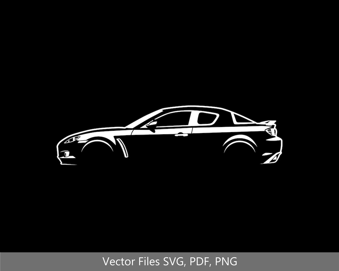 Rx8 Silhouette Vector Graphic Clipart Image for Cricut Png - Etsy Australia