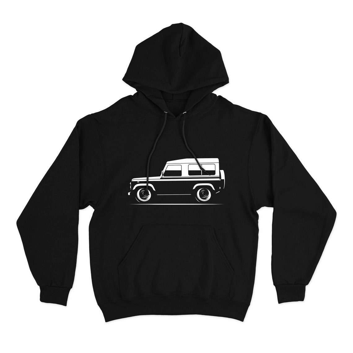 1985 Defender D90 Car Silhouette Illustration Digital Drawing Vector ...