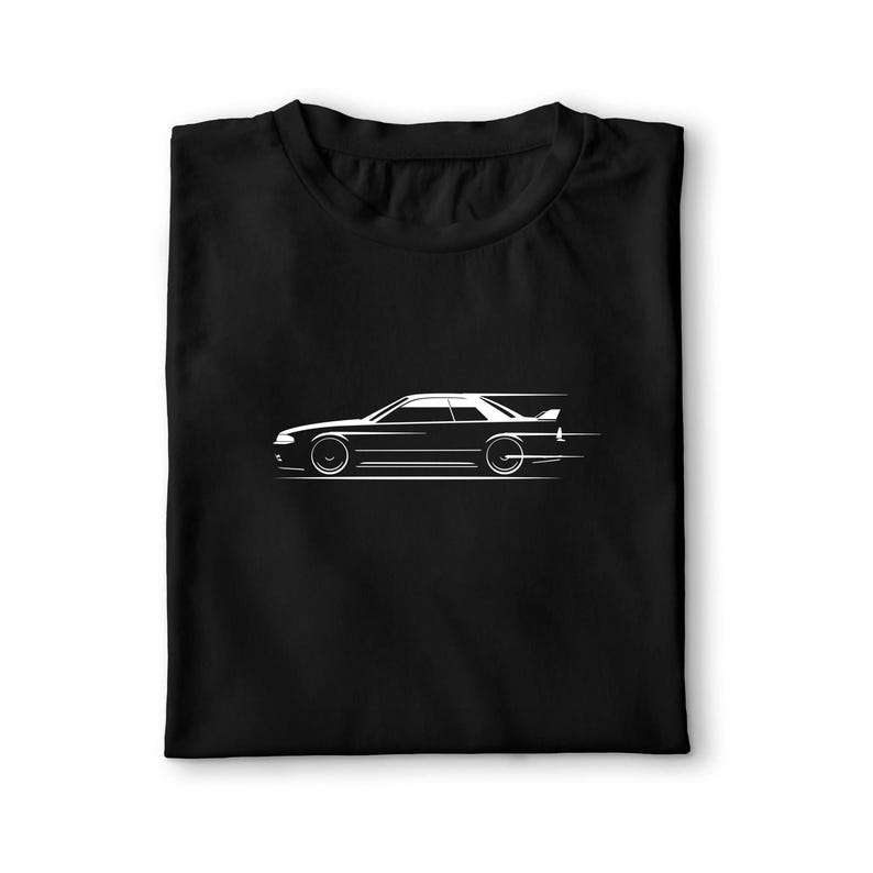 Skyline R32 GT-R Silhouette Illustration Digital Drawing Vector Graphic ...