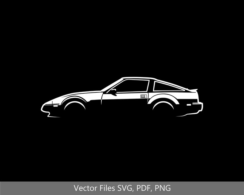 300ZX Z31 Silhouette Vector Graphic Clipart Image for Cricut - Etsy