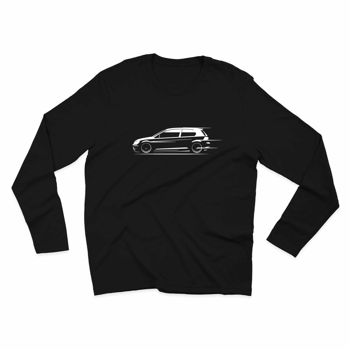 Golf R MK7 GTI 2017 Silhouette Illustration Digital Drawing Vector ...