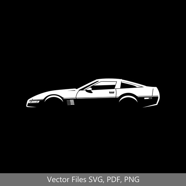 C4 corvette silhouette svg - Etsy México