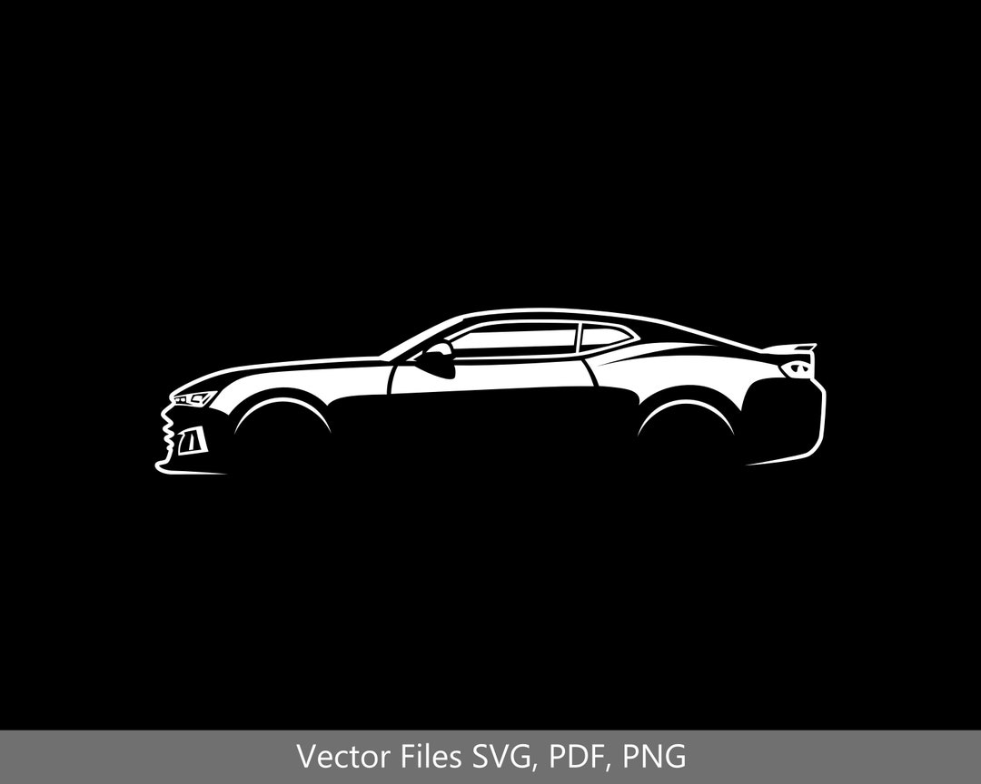 Camaro Zl1 Silhouette Vector Graphic Clipart Image for Cricut - Etsy