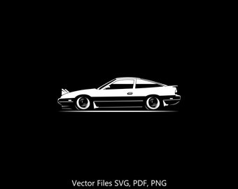 240sx Silhouette Vector Graphic Clipart for Cricut Png Pdf Svg - Etsy