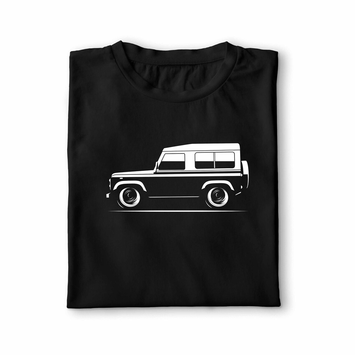 1985 Defender D90 Car Silhouette Illustration Digital Drawing Vector ...