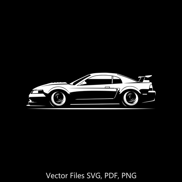 Mustang Cobra Silhouette - Etsy