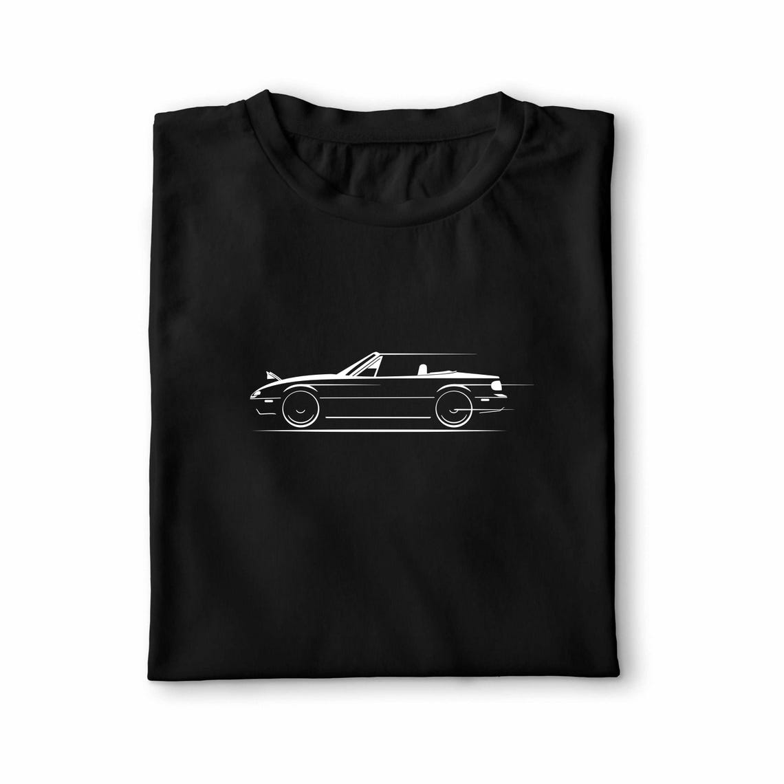 MX-5 Miata NA 1990 Silhouette Illustration Digital Drawing Vector ...