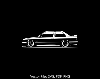 M3 E30 Silhouette Vector Graphic Clipart for Cricut Png Pdf Svg - Etsy