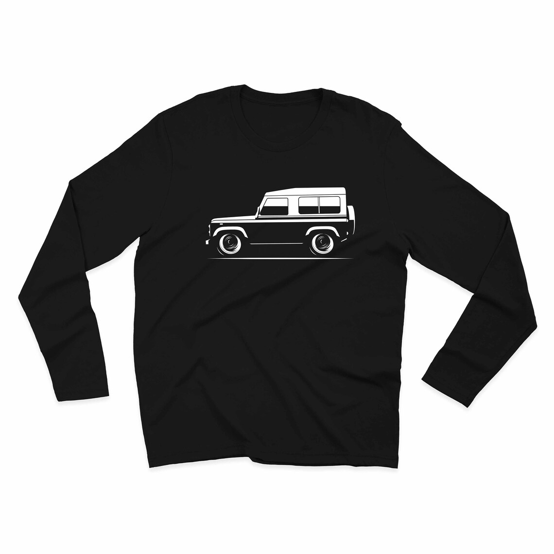 1985 Defender D90 Car Silhouette Illustration Digital Drawing Vector ...