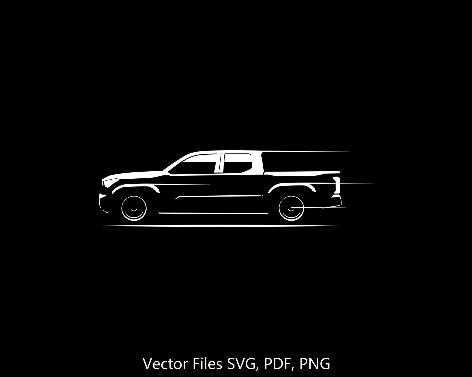 Tacoma 2024 Silhouette Illustration Digital Drawing Vector Graphic ...