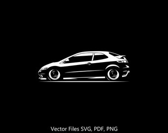 Civic EK9 Silhouette Vector Graphic Clipart for Cricut Png Pdf Svg - Etsy