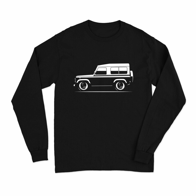 1985 Defender D90 Car Silhouette Illustration Digital Drawing Vector ...