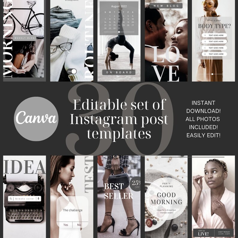 Trendy Instagram Tiktok Templates, Canva Templates, Insta Stories ...