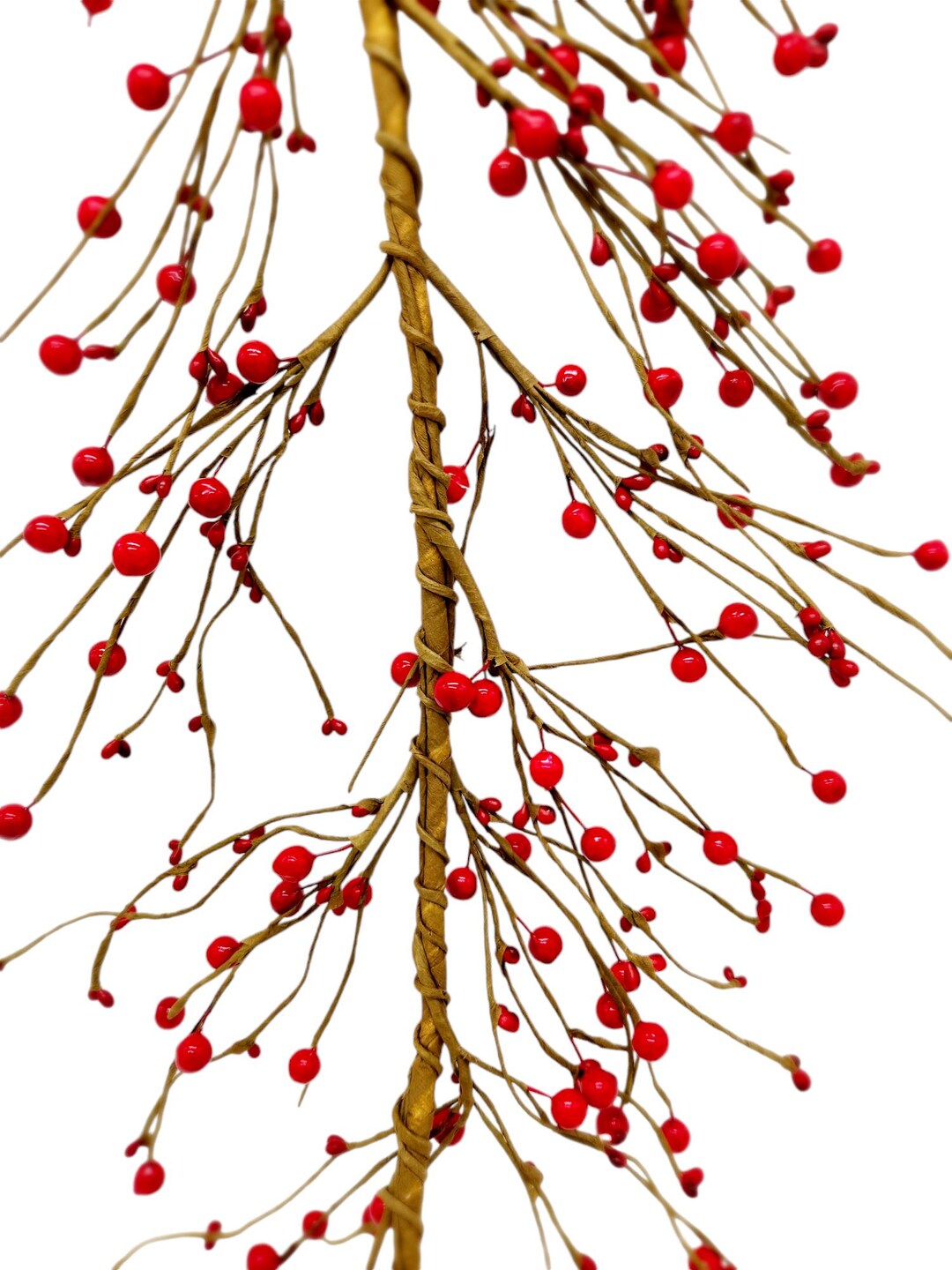 5ft Big Red Primitive Pip Berry Garland Christmas Decor Garlands ...