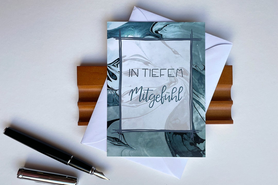 Sympathy Card Traces of Color With Envelope. Compassion. Condolence ...