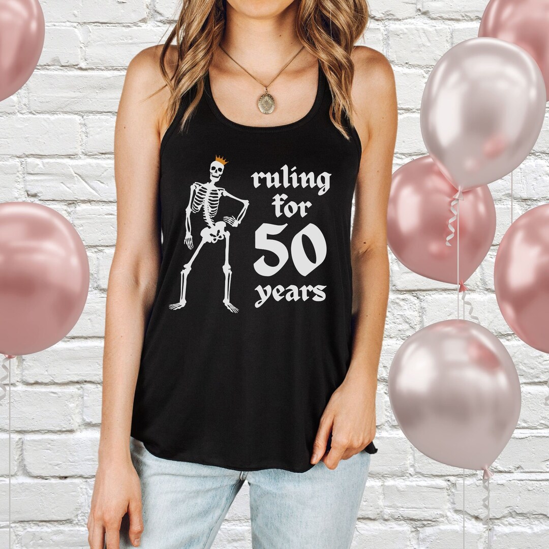 50th Birthday Tank, Rule for 50 Years, 50th Birthday Gift for Her, 50th ...
