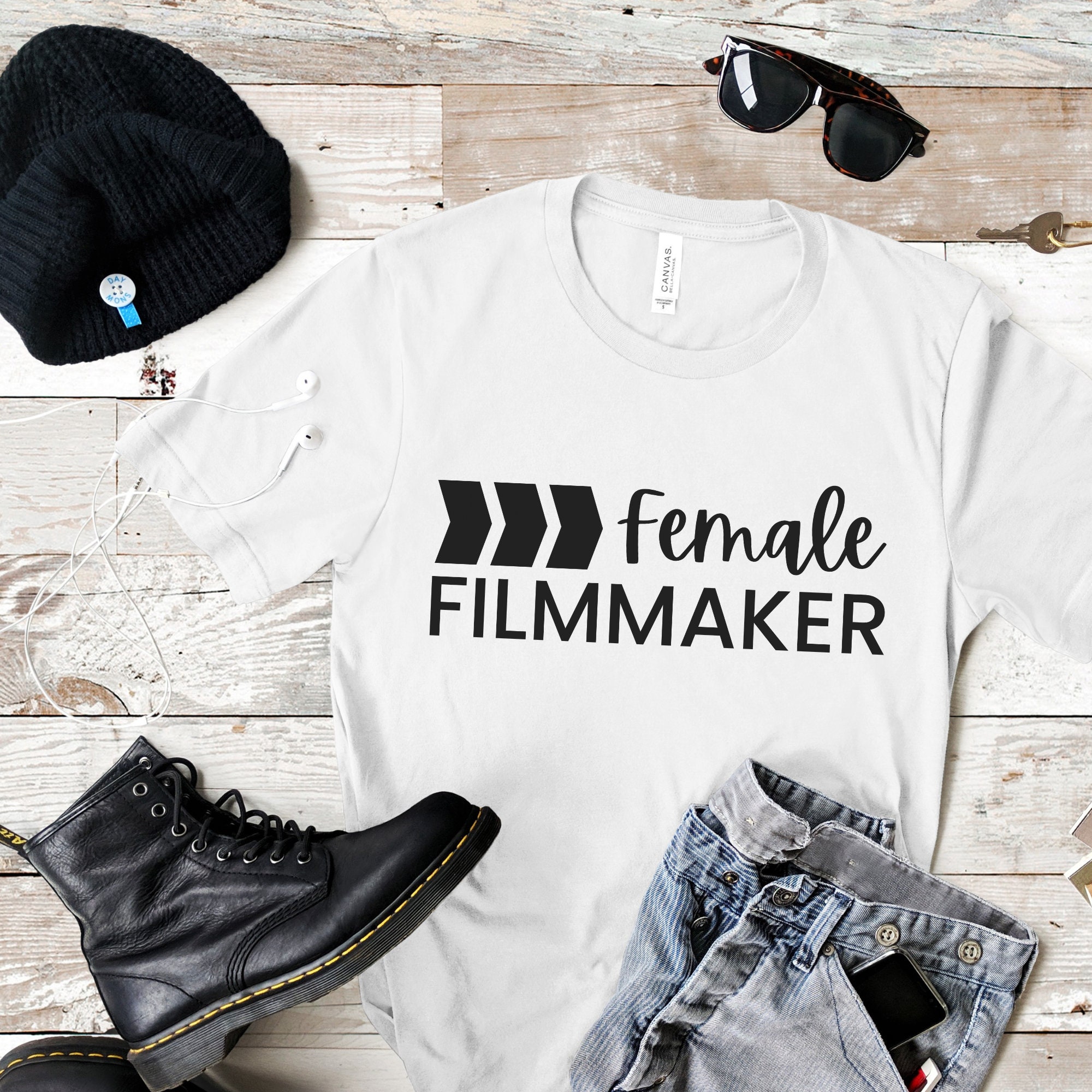 Female Filmmaker Shirt, Women in Film Shirt, Youtuber Gift, Film ...