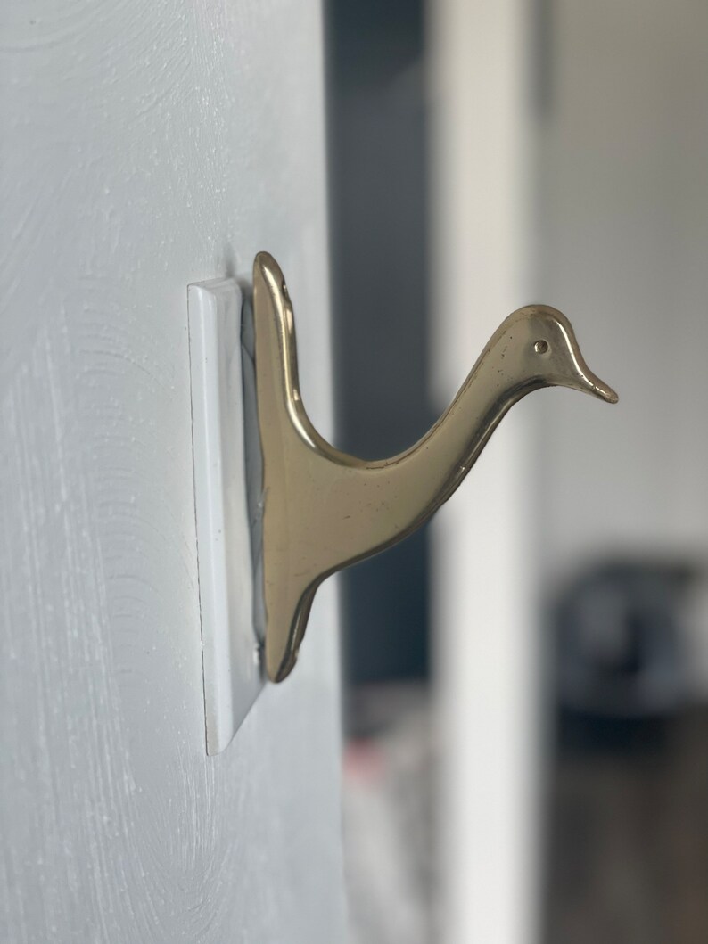Solid Brass Duck Vintage Coat Hooks Lakehouse Decor Goose - Etsy
