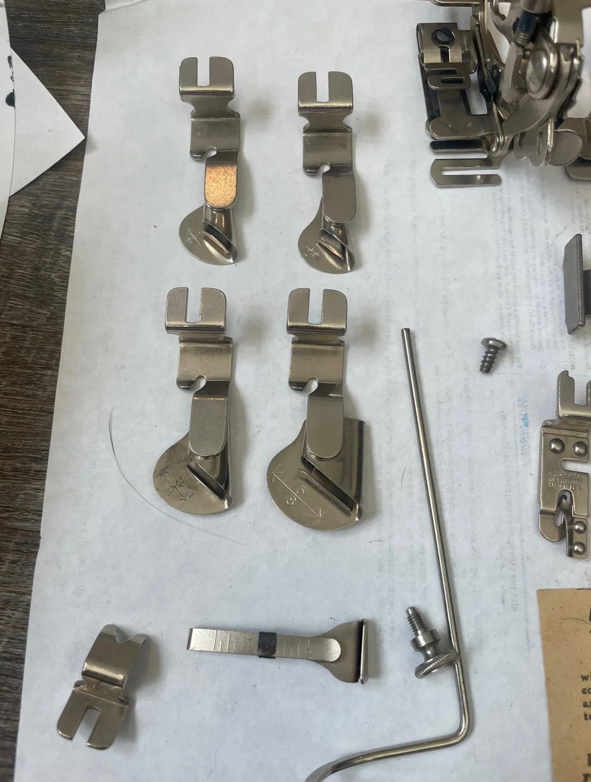 Vintage Greist, Rotary White, Sewing Machine Attachments, in Box ...