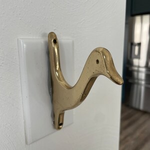 Solid Brass Duck Vintage Coat Hooks Lakehouse Decor Goose - Etsy