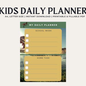 Kids Daily Routine Planner Chart Schedule Printable Homeschool Routine ...