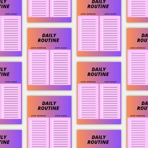 Kids Daily School Checklist Responsibility Chart to Do List Editable ...