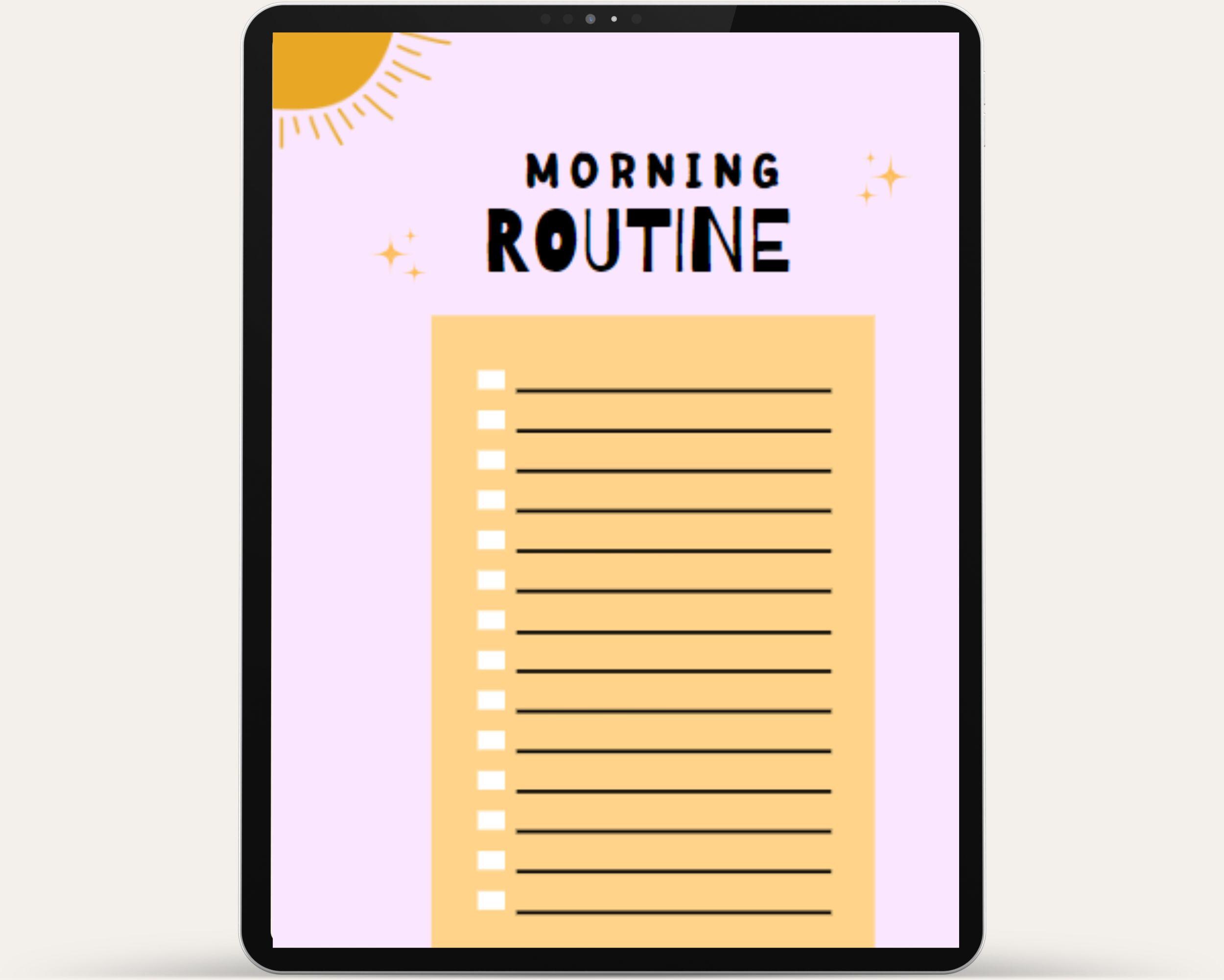 Kids Daily Routine Chore Chart Kids Routine Checklist Morning After ...
