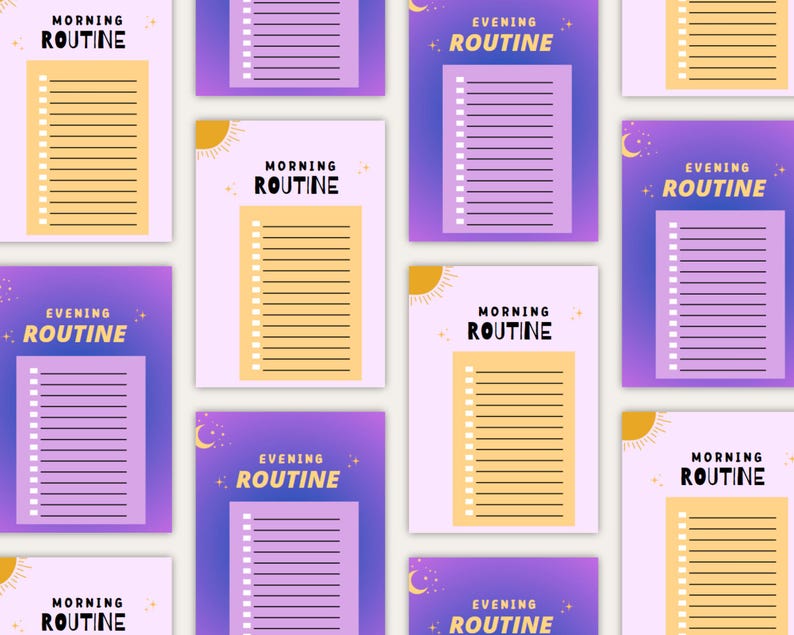 Kids Daily Routine Chore Chart Kids Routine Checklist Morning After ...