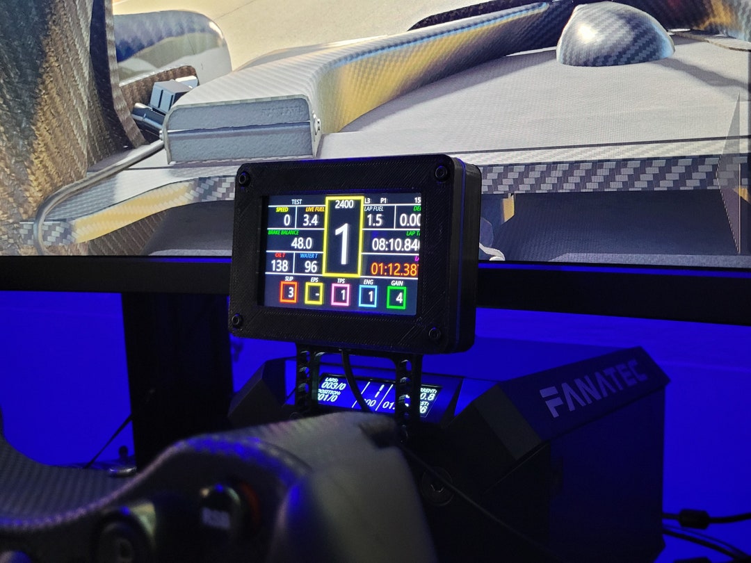 Sim Racing Dashboard Met 4 Inch Touchscreen Voor Fanatec - Etsy