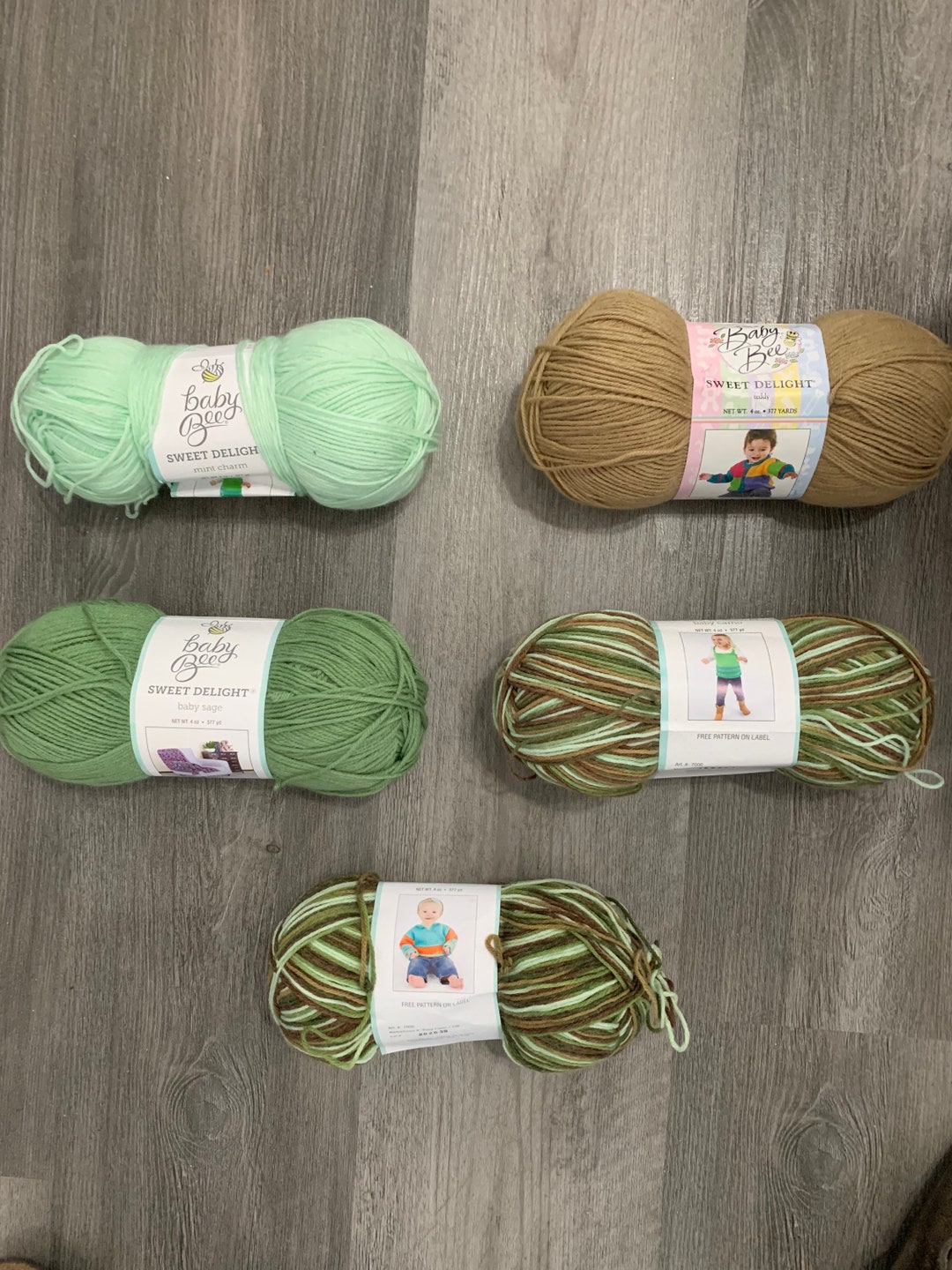 1 Skein (7 Skeins Available in 4 Colors)yarn Bee Sweet Delight Yarn, 4oz/115g, 377y 345m, 3 ...