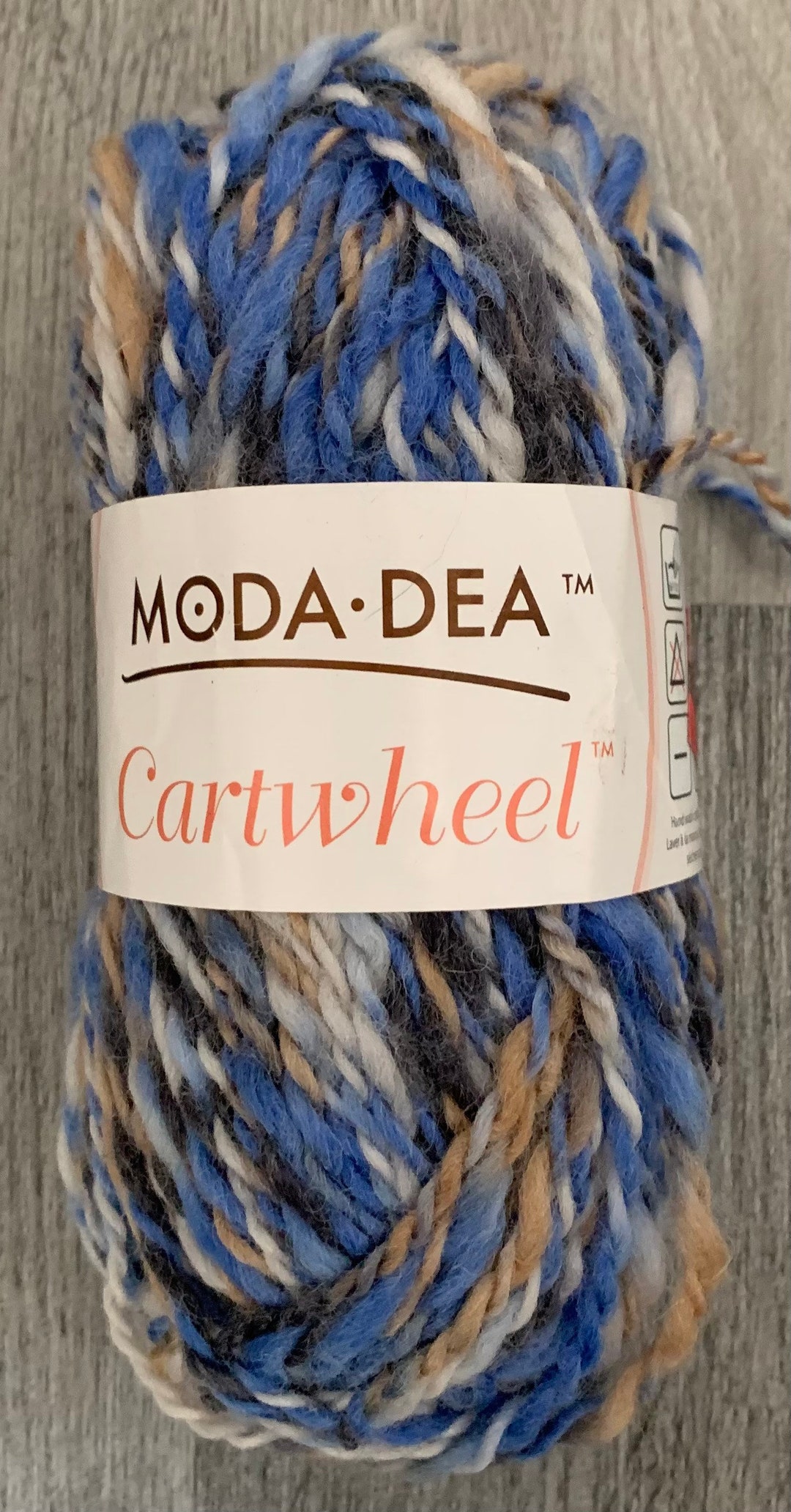 1 Skein (6 Skeins Available), Yarn Bee Cartwheel Yarn - Hazey 4 Medium ...